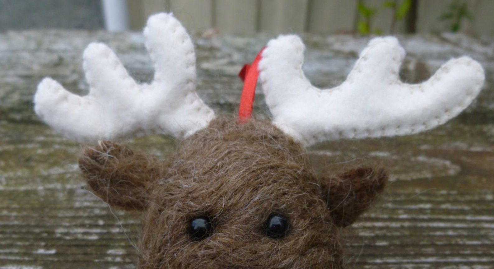 Handmade Needle Felted Reindeer Christmas Tree Decoration - Etsy UK