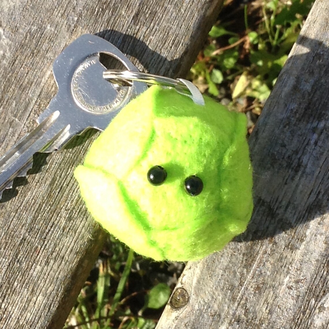 Handmade Brussel Sprout Keyring Needle Felted From British | Etsy UK