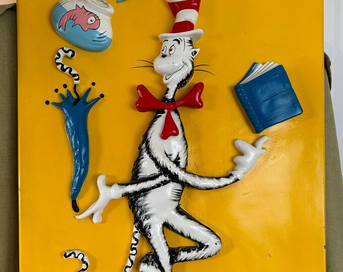 Original Dr. Seuss Cat in the Hat Fiberglass Library Panel - Etsy