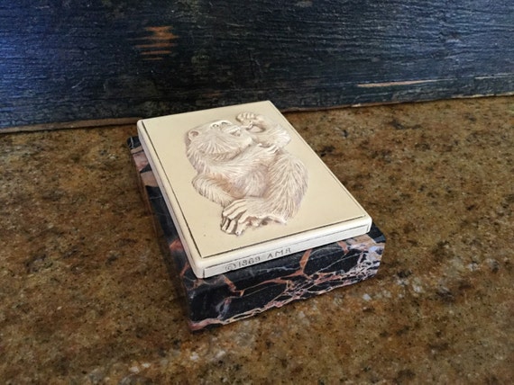 Office Home & Living Japanese Vintage Monkey Paperweight Made in Japan ...