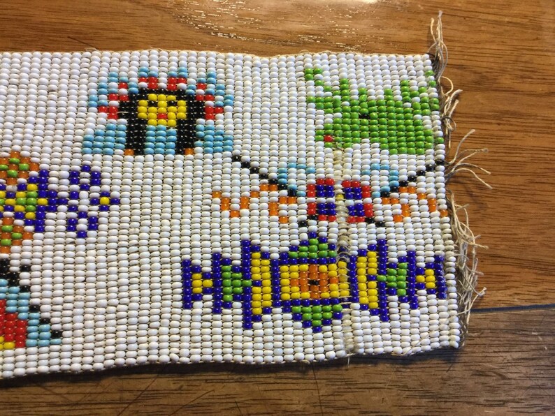 Antique Native Navajo Indian Beaded Panel - Etsy