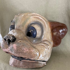 1920’s Bonzo the Dog Folk Art Full Size Paper Mache Mask - Etsy