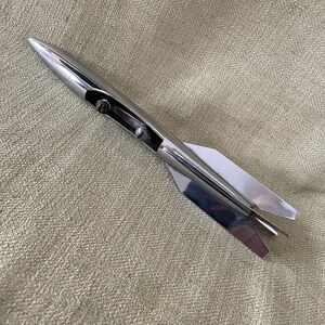 Vintage 1950s Chrome Rocket Hood Ornament - Etsy