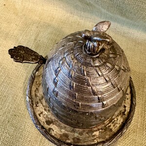 Vintage Silverplate Bee Skep Honey or Jam Pot With Fly Spoon - Etsy