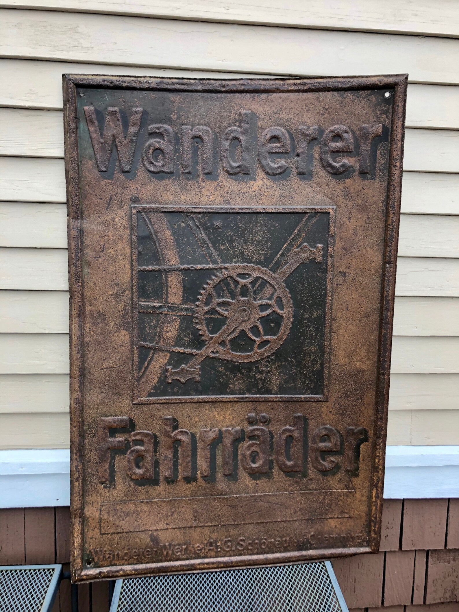 Rare Wanderer Fahrrader German Bicycle Sign Trader Sign | Etsy