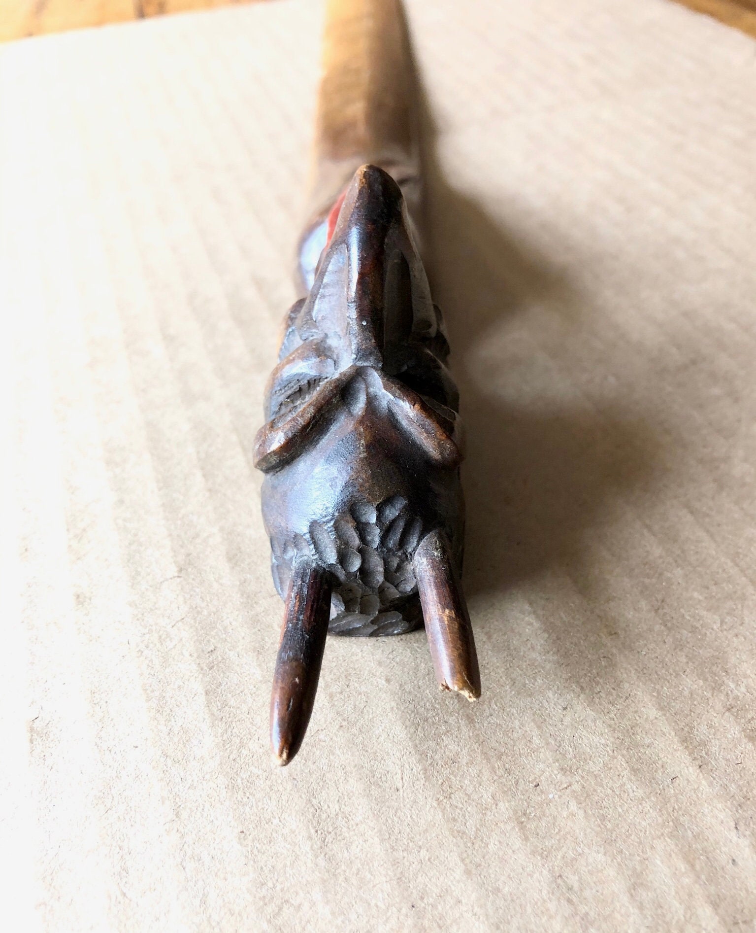 Antique Late 1800’s Devil, Satan Folk Art Page Turner - Etsy