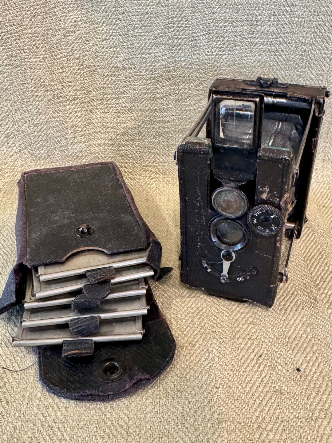 Tiny Antique Bellows Camera With Plates - Etsy