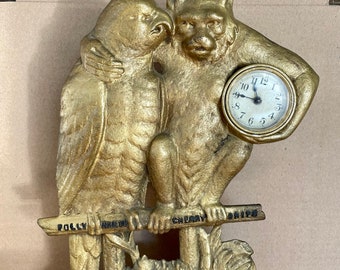 Antique Cast Iron Clock - Etsy