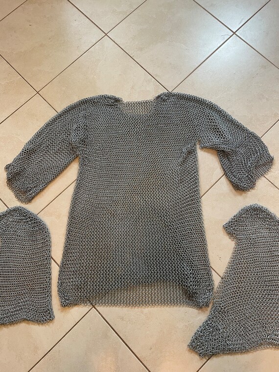 Original Medieval Chainmail Tunic and Two Hoods - Gem