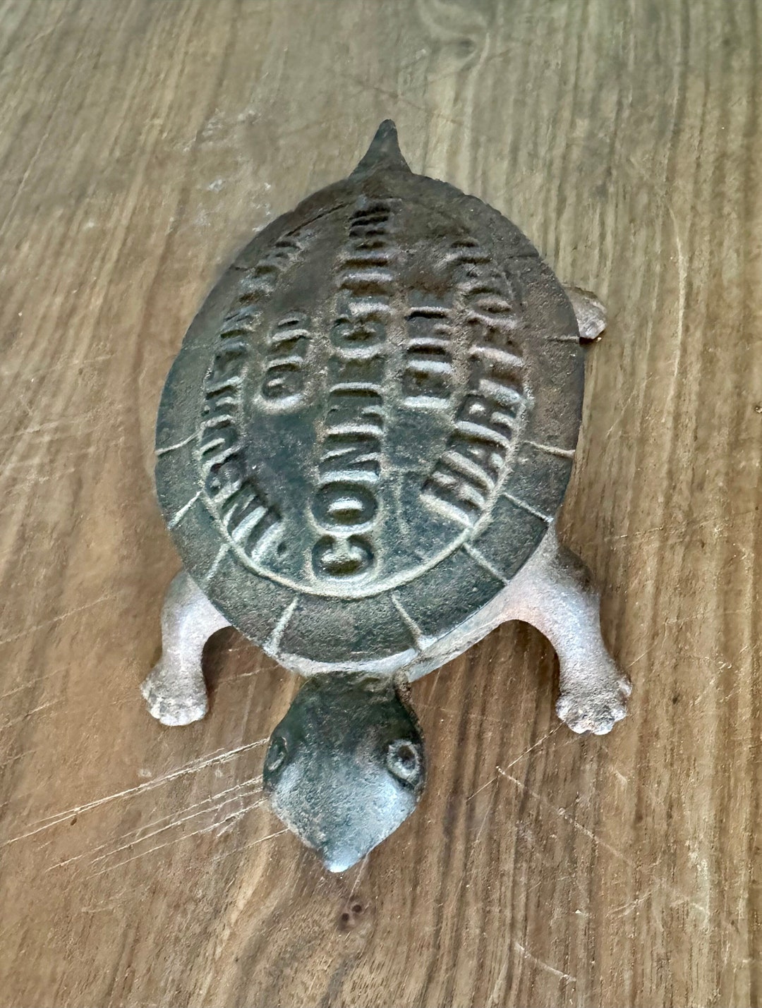 Antique Cast Iron Turtle Advertising Lidded Box - Etsy
