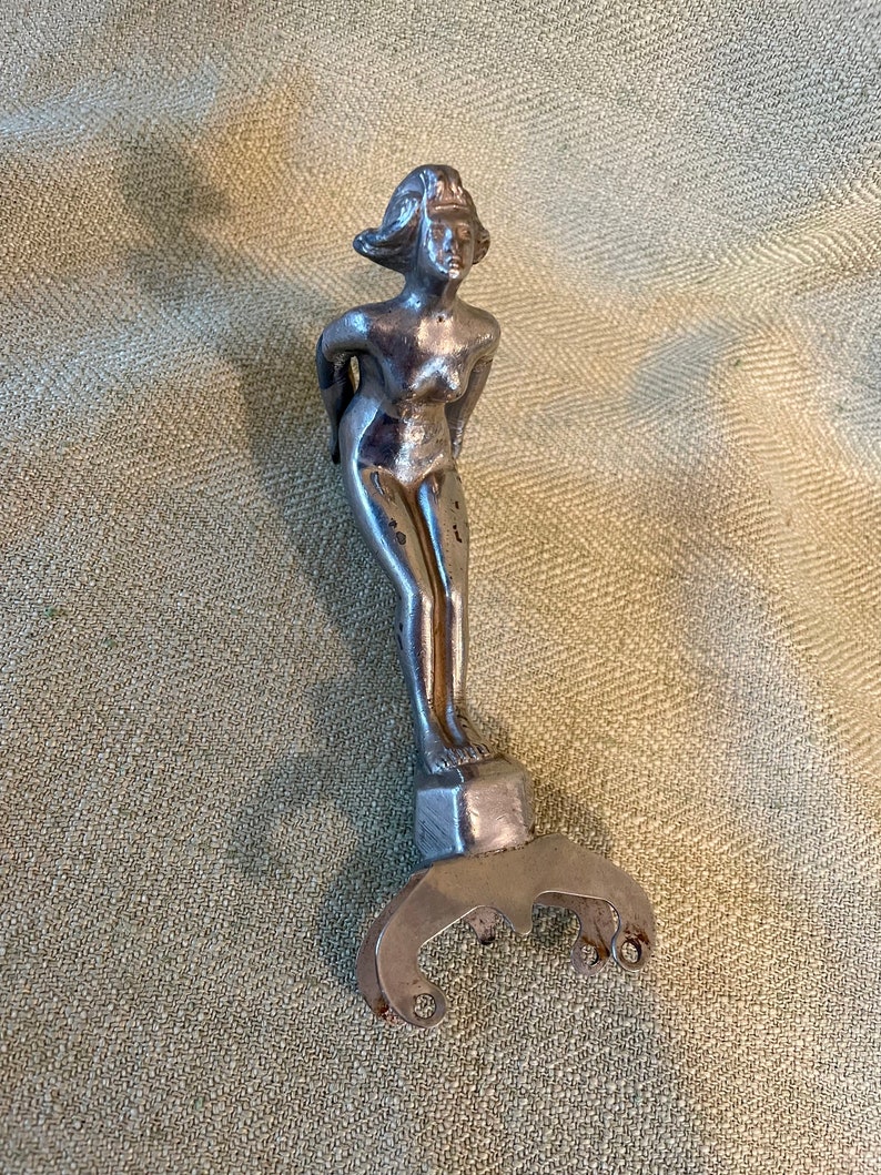 Rare Antique Flying Goddess Moto Meter Radiator Top Art Deco Car ...