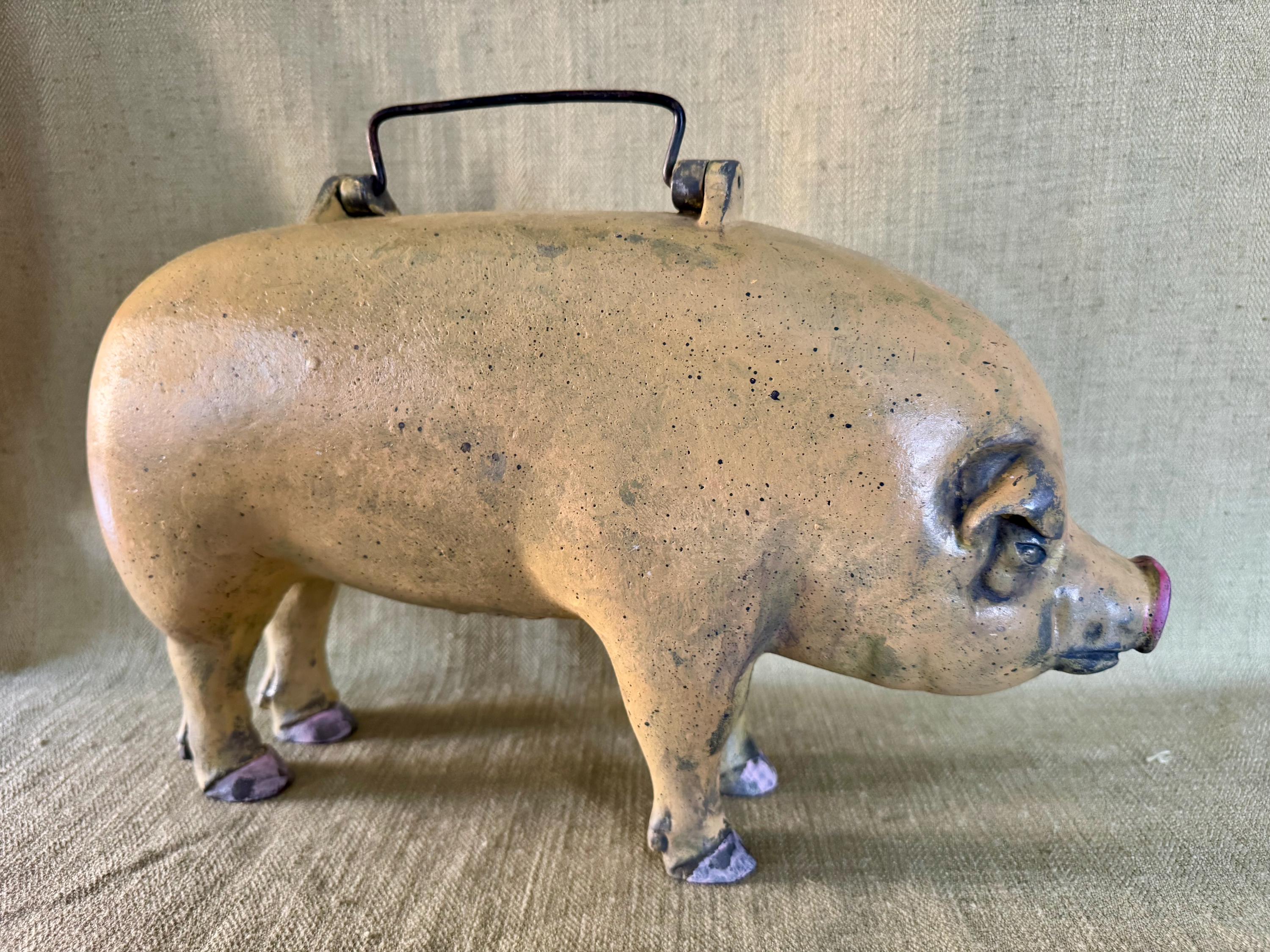 Original Cast Iron Salesman Sample Moorman’s Pig, Pig Feed Demonstrator ...