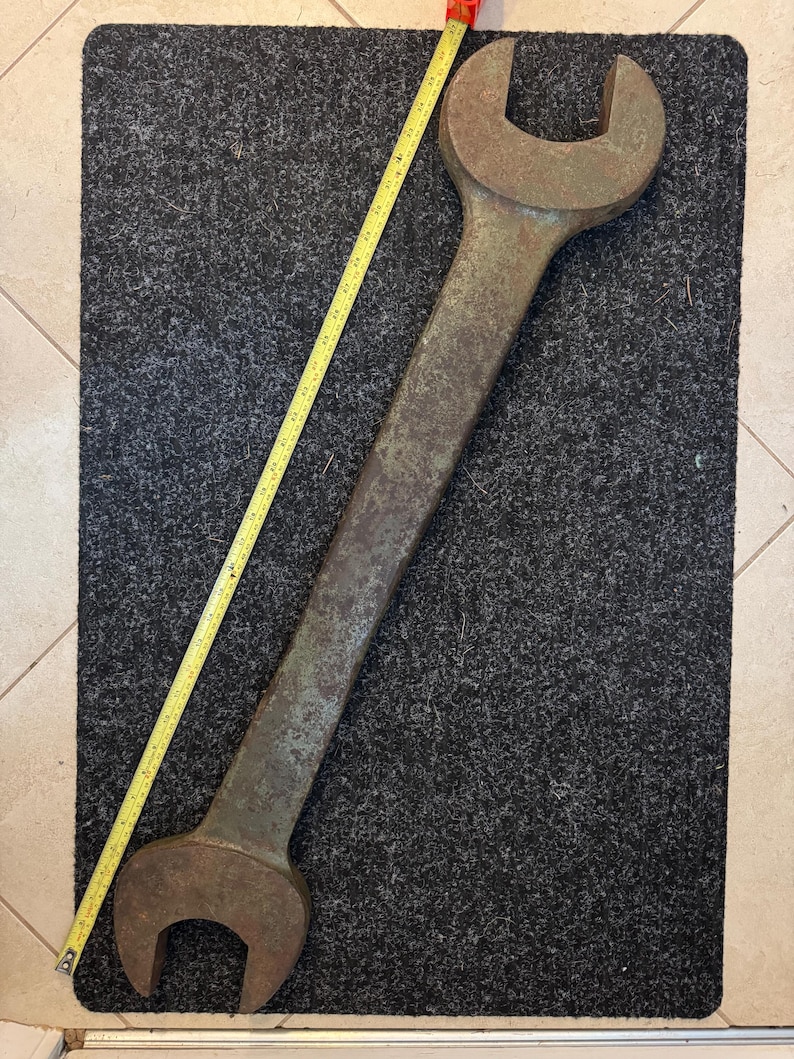 Giant Antique Wrench, Open Ended, 3 Feet Long, 60lbs - Etsy