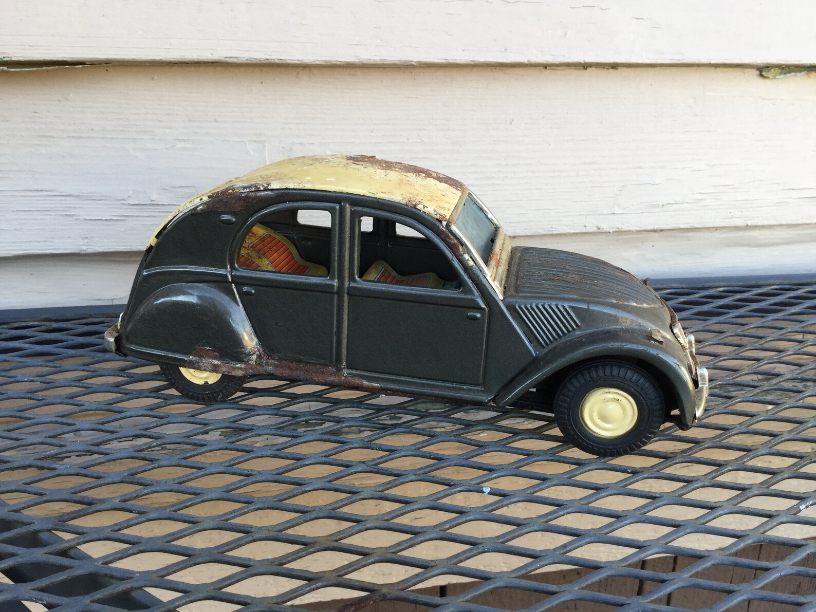 Rare Tin Friction Toy Citroen 2CV Made by Daiya Japan Rough - Etsy