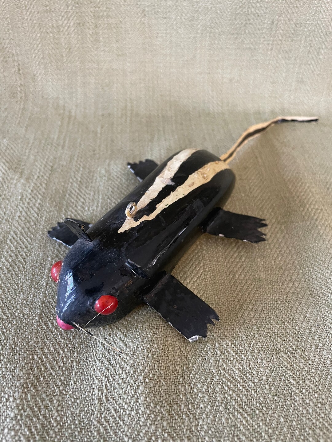 Antique Folk Art Skunk Ice Fishing Lure, Signed - Etsy