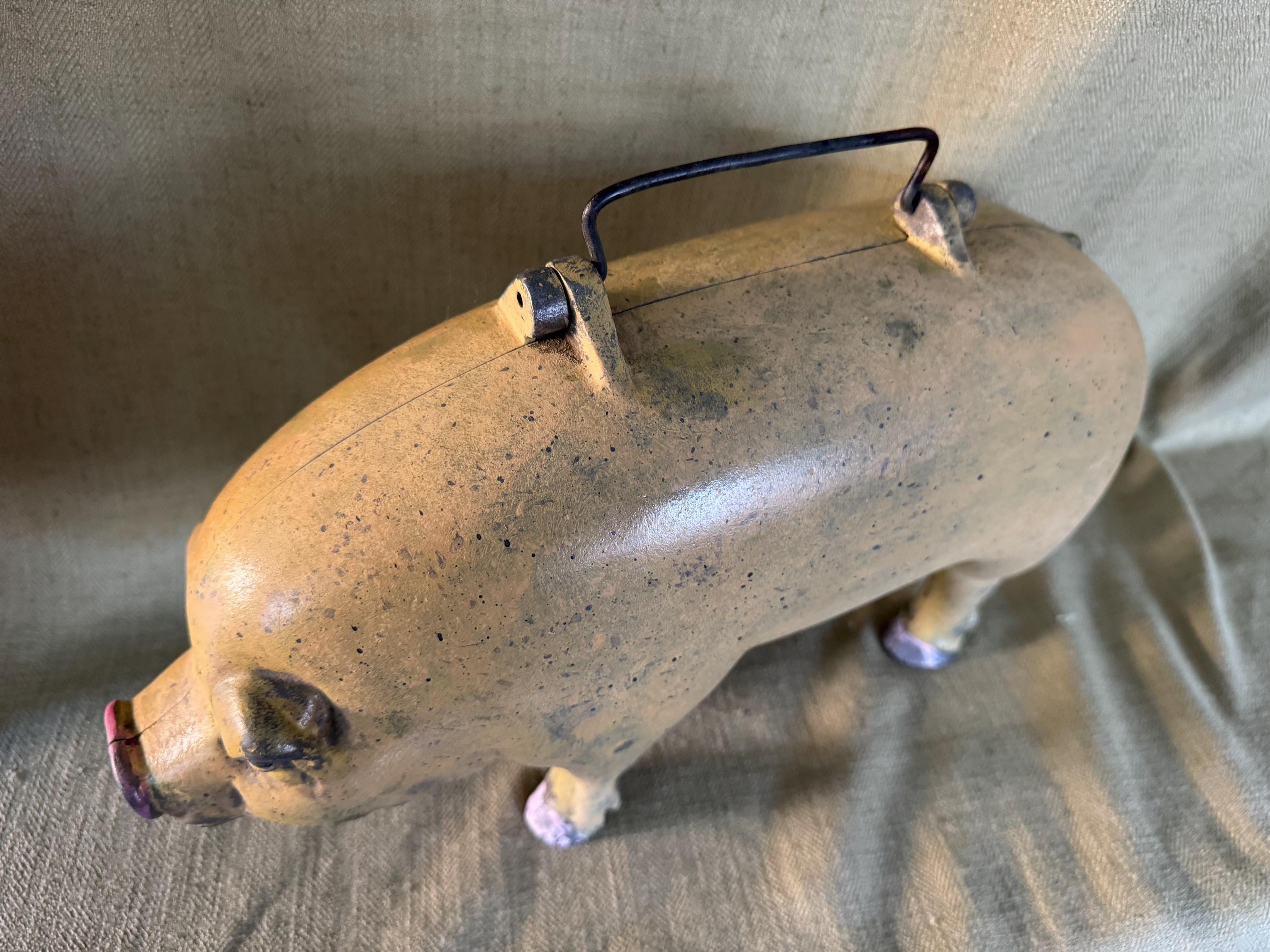 Original Cast Iron Salesman Sample Moorman’s Pig, Pig Feed Demonstrator ...