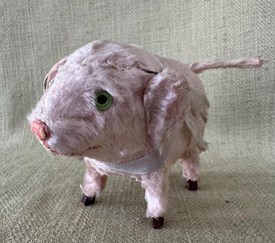 Antique German Clockwork Pink Pig Wind up Toy - Etsy