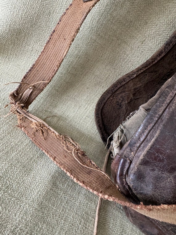 Antique 1920’s Leather Hunting and Gathering Bag, Pos… - Gem