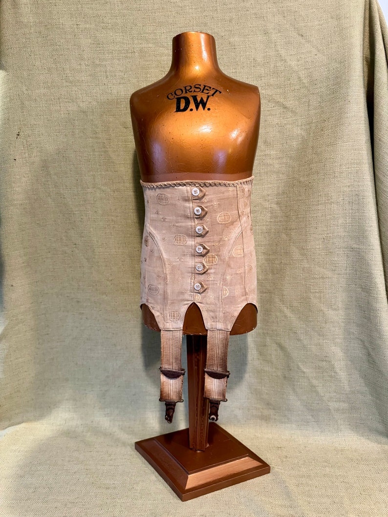 Original 1920’s Art Deco Corset Display, Store Display Corset Mannequin ...