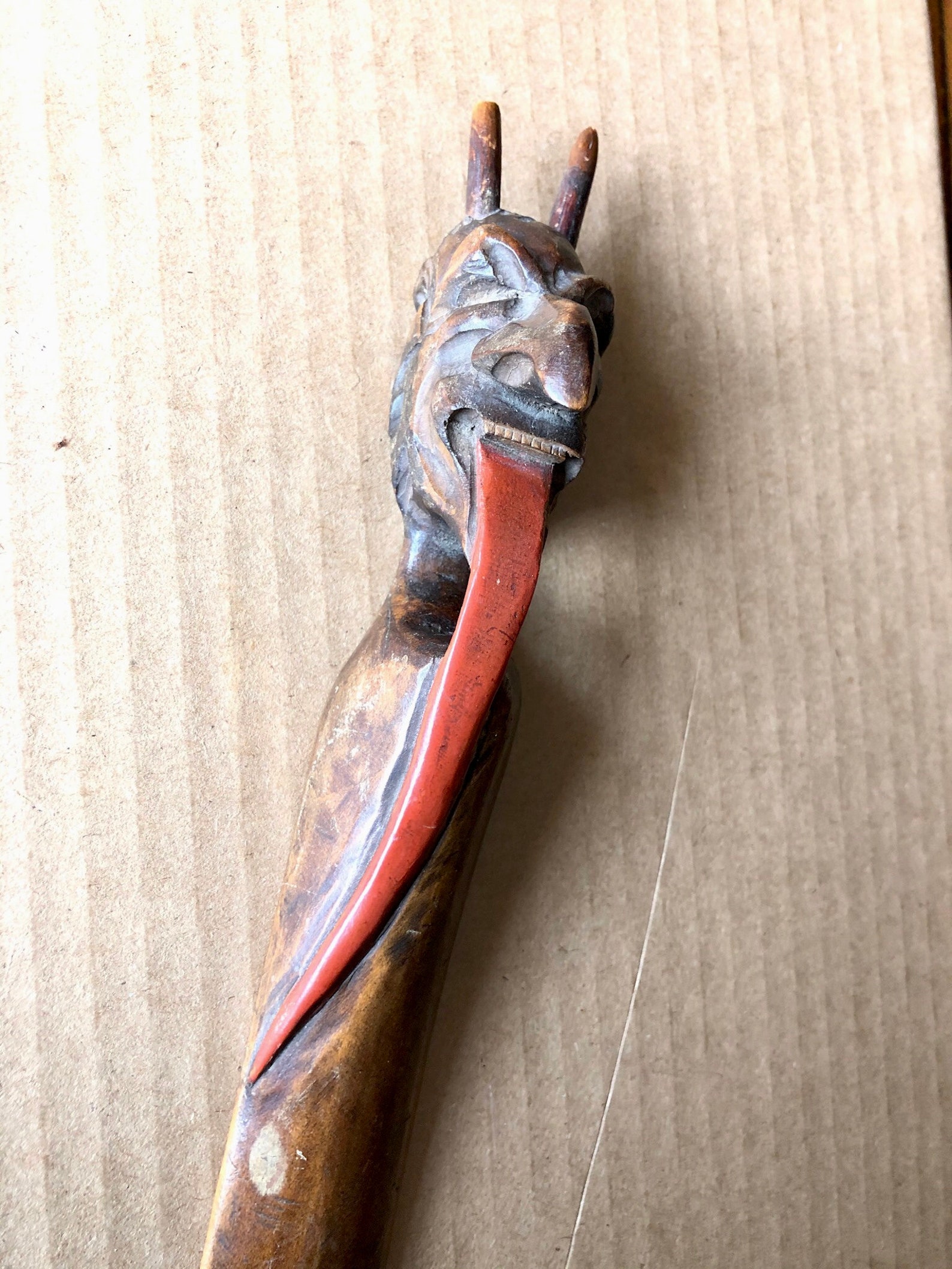 Antique Late 1800’s Devil, Satan Folk Art Page Turner - Etsy