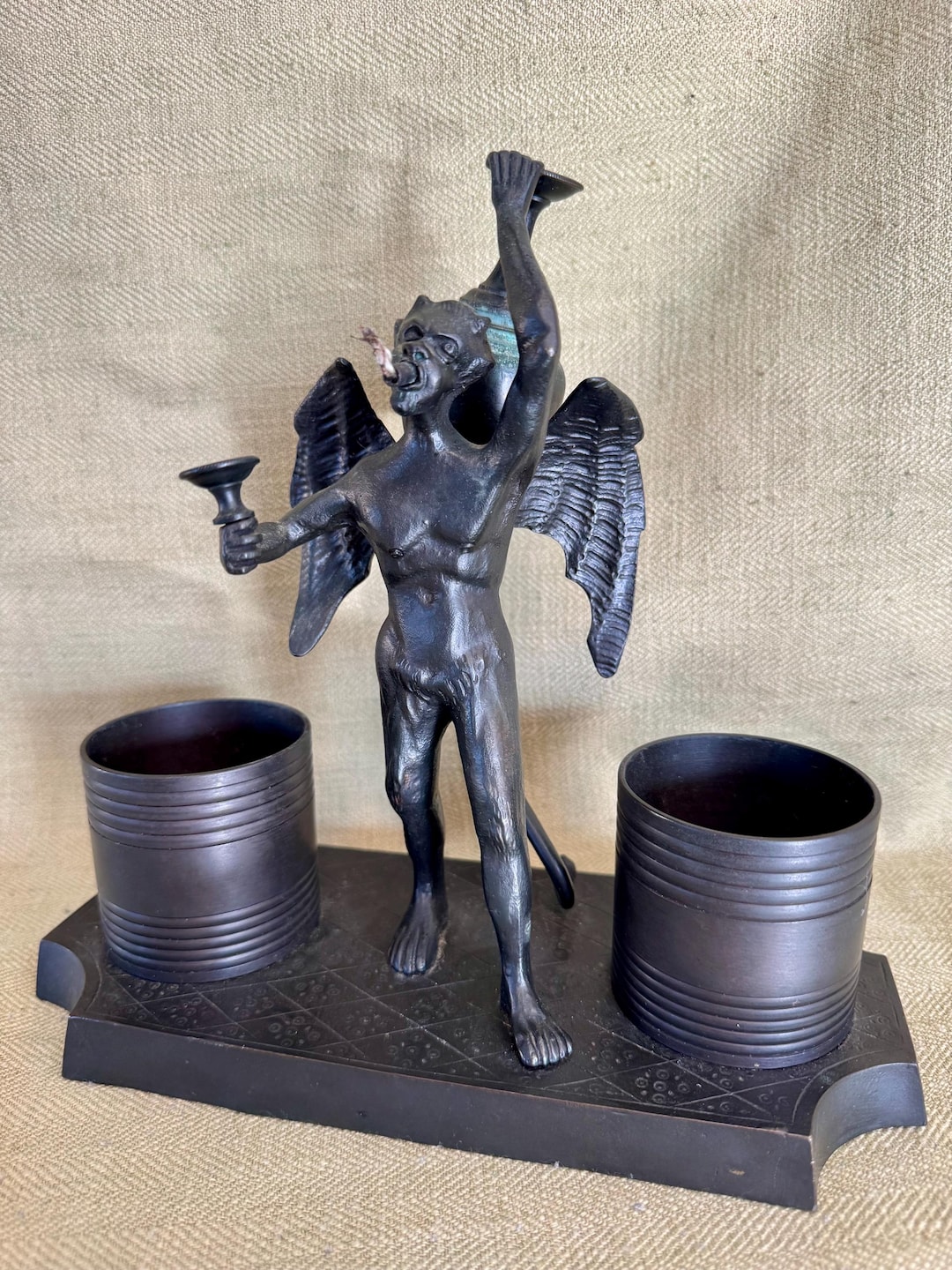 Early 1900’s German Bronze Devil Cigar Lighter - Etsy