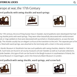 Incredible 17th Century Swing Shackle Iron Barrel Padlock Dated 1644 - Etsy