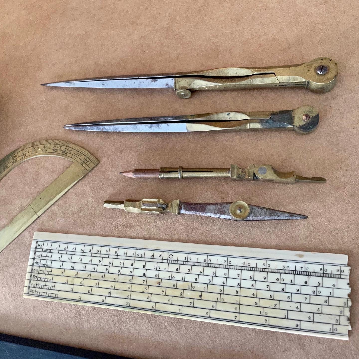 Antique Georgian 1810-1820 Cartography Étui, Map Makers Tools - Etsy