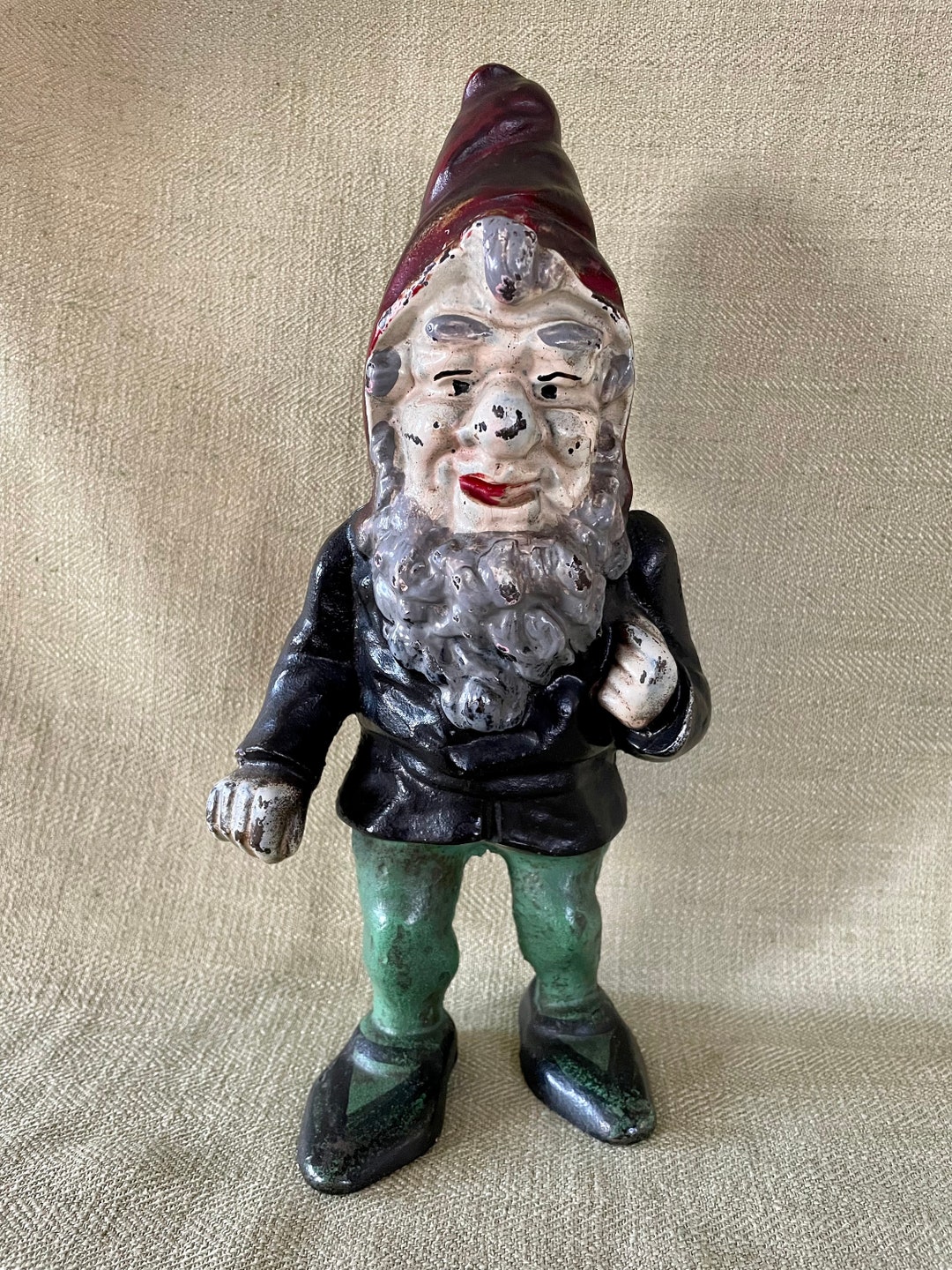 Antique Cast Iron Gnome - Etsy