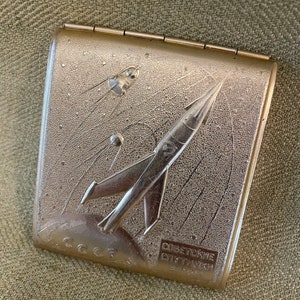 Vintage Russian Space Race Rocket Cigarette Case - Etsy