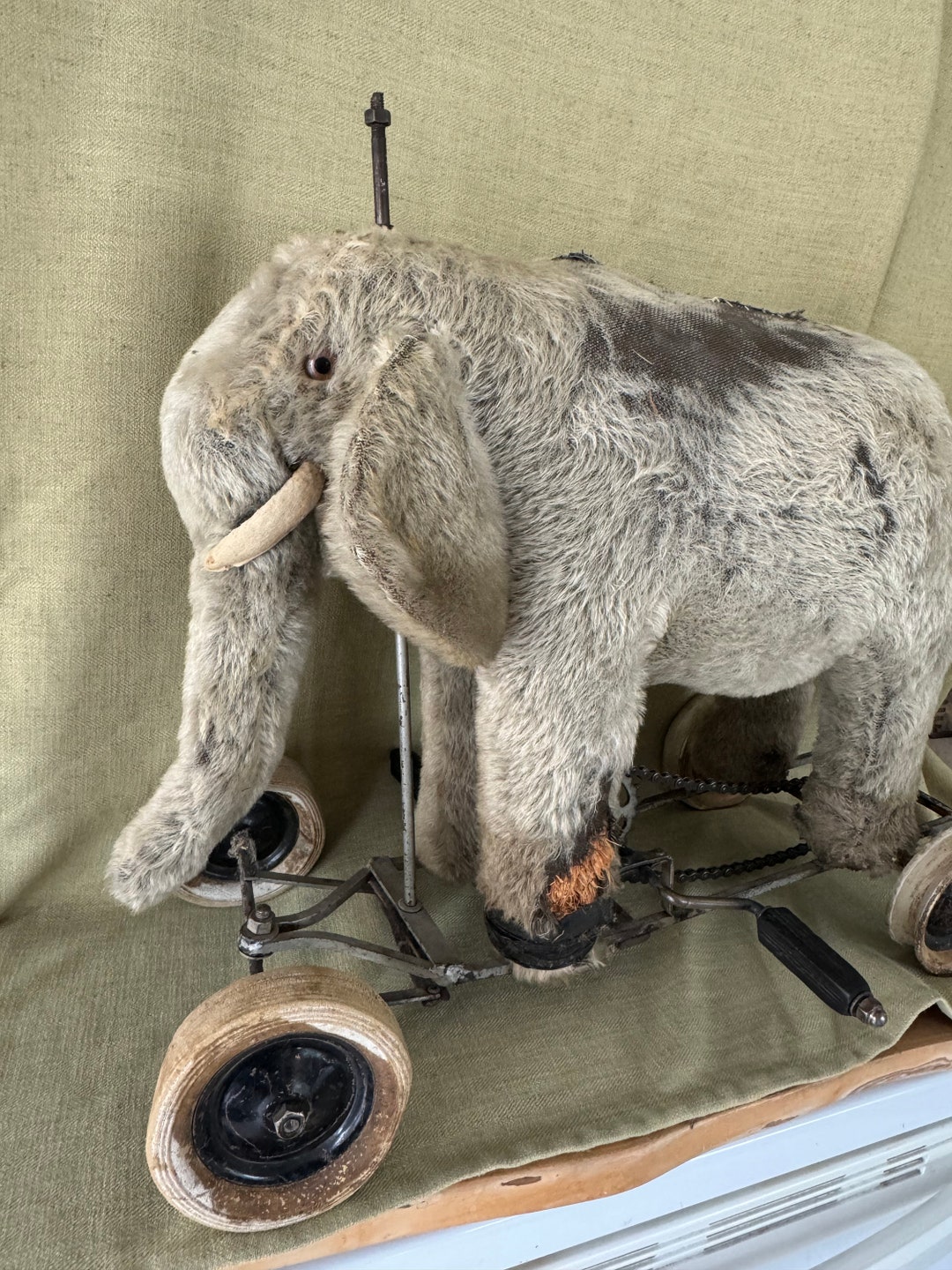 1920’s Incredible Steiff (?) Ride on Pedal Elephant Toy, Well Loved - Etsy