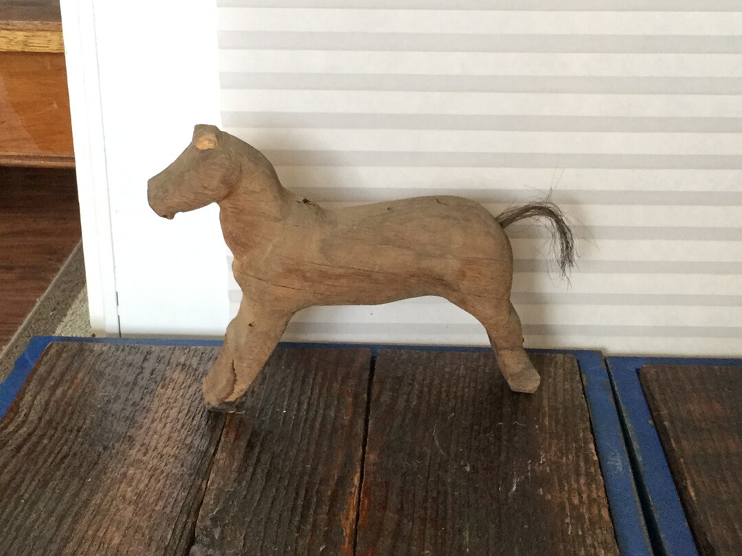 19th Century Primitive Folk Art Horse With Early Repair - Etsy