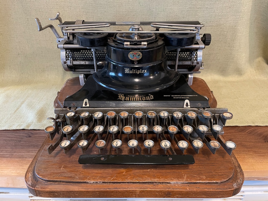Antique Hammond Multiplex Typewriter in Original Oak Case - Etsy