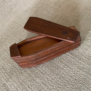 19th Century Folk Art Coffin Snuff Box, A Puzzle Box With Body Inside ...