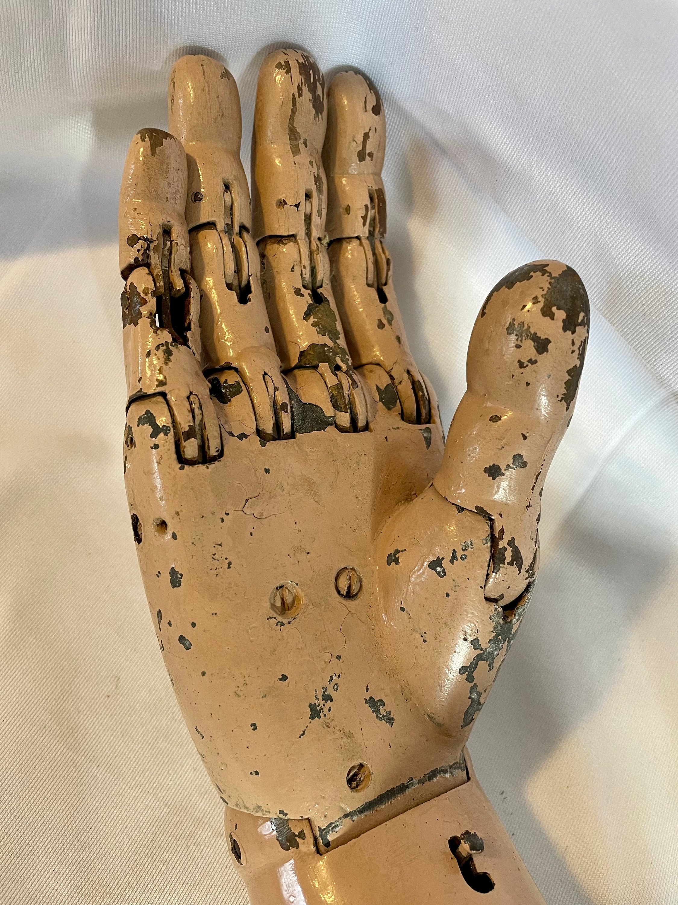 Antique WWI Jointed Wood Prosthetic Arm Jointed Hand - Etsy UK