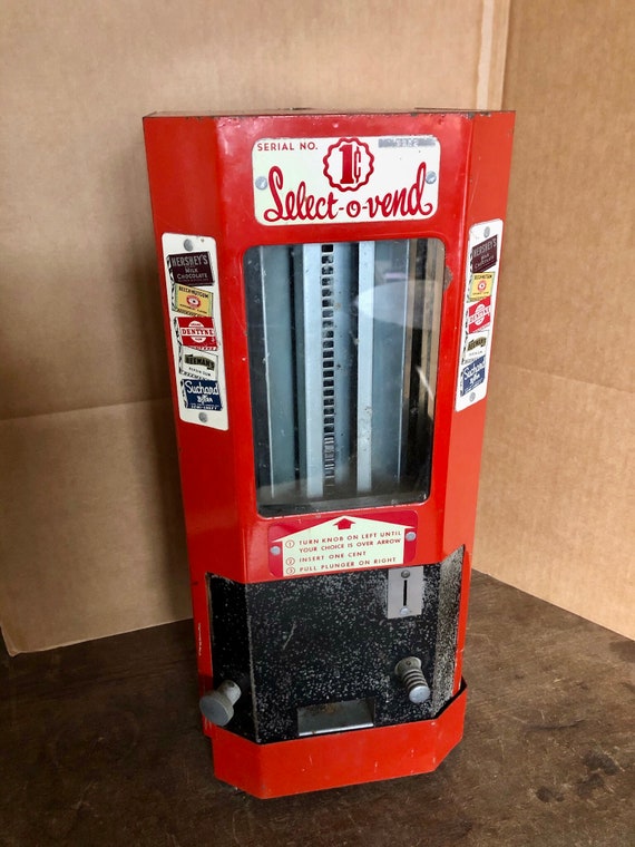 Select O Vend Vintage 1 Cent Candy Vending Machine | Etsy