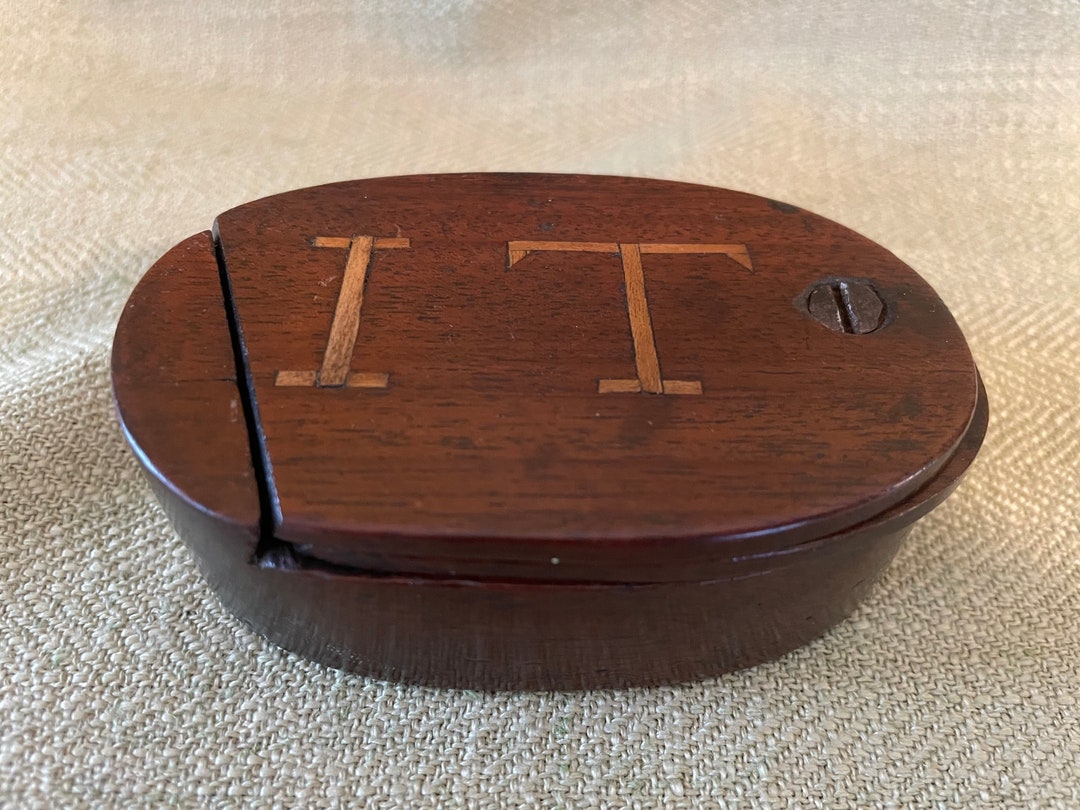 Antique IT Snuff Box With Marquetry Lid, 1880-90 - Etsy