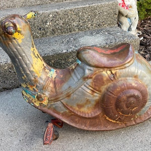 Rare 1949 Mobo Ride on Snail Toy as Found - Etsy