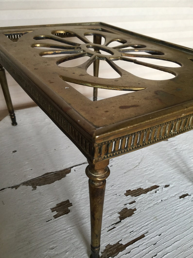 Antique Victorian Bronze Table Trivet | Etsy