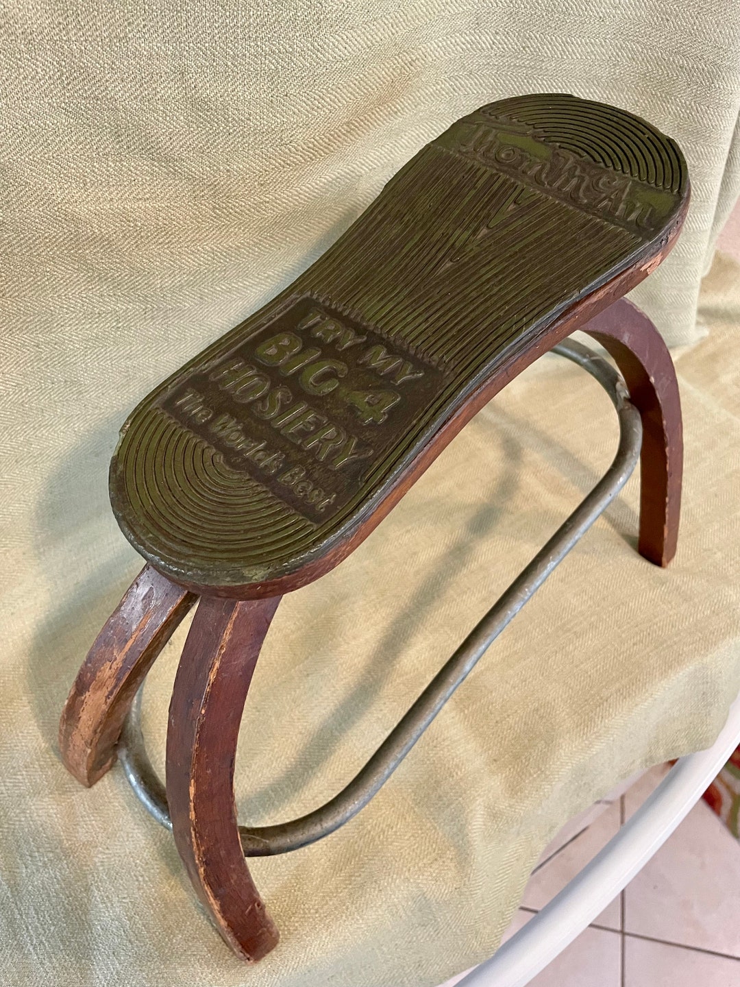 Vintage Thom Mcan Shoe Store Footstool - Etsy