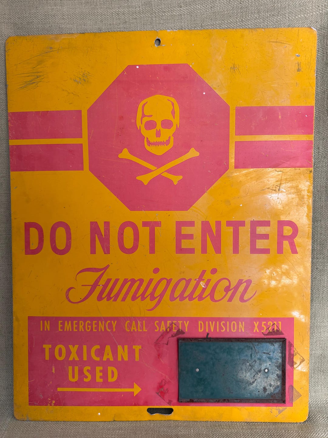 Vintage Toxic Fumigation Danger Sign With Skull - Etsy