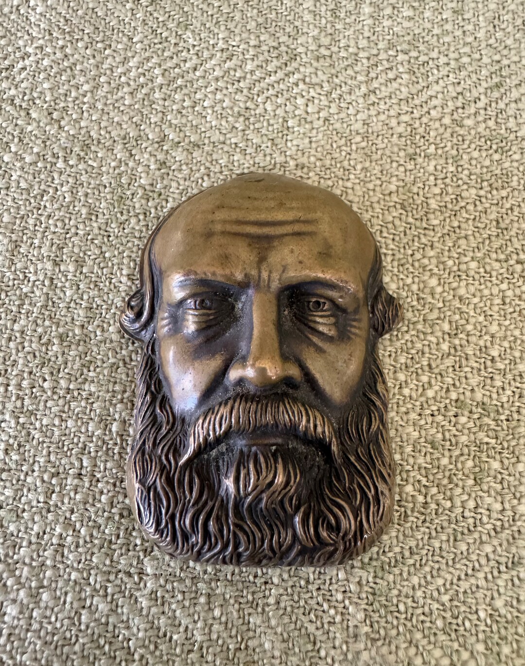 Antique Aristotle Pocket Match Safe, Match Holder….a Philosopher in ...