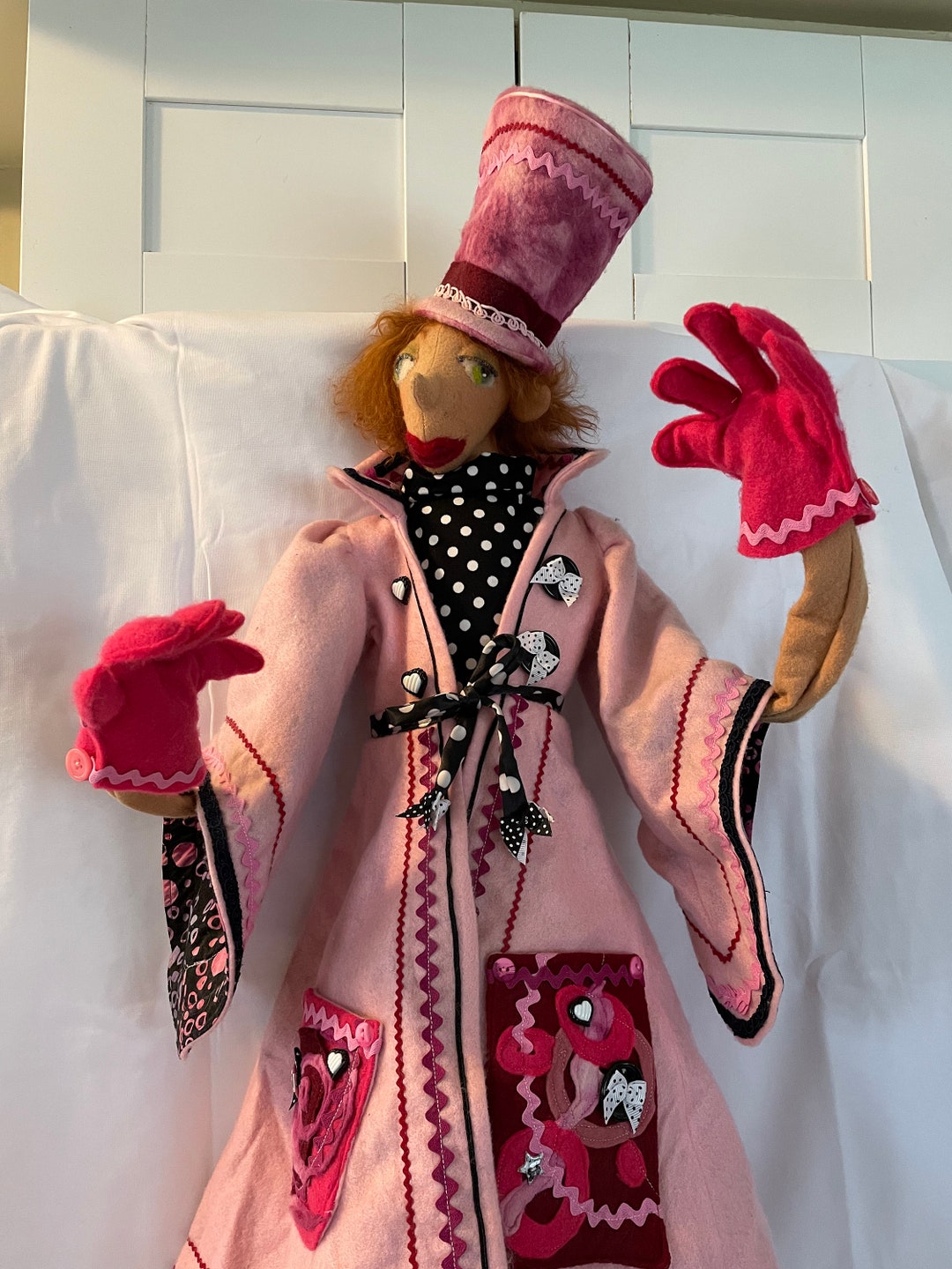 Incredible Folk Art Handmade 40 Bendy Doll, Puppet - Etsy