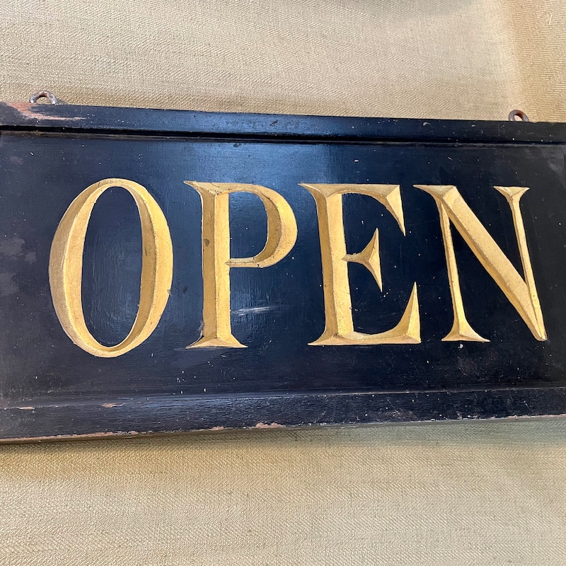 Vintage Open Sign - Etsy