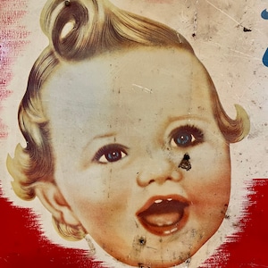 Original Table Queen Bread Tin Advertising Sign With Creepy | Etsy