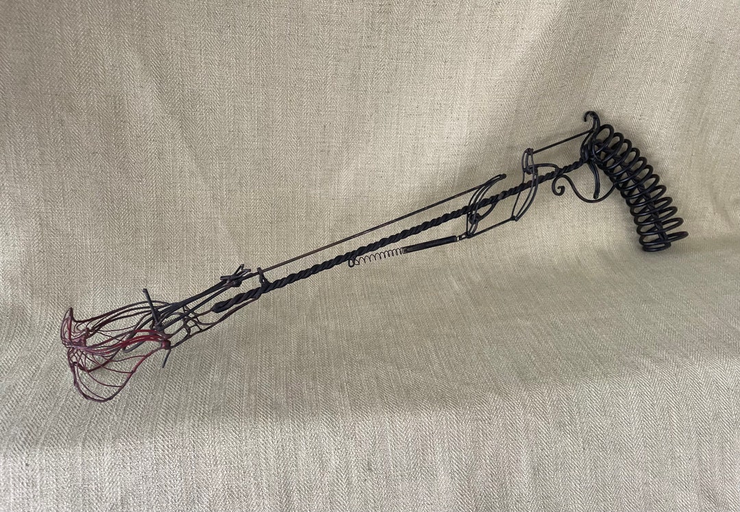 Wonderful Wire Sculpture Tongue Gun, Attributed to Wire Artist Joe ...