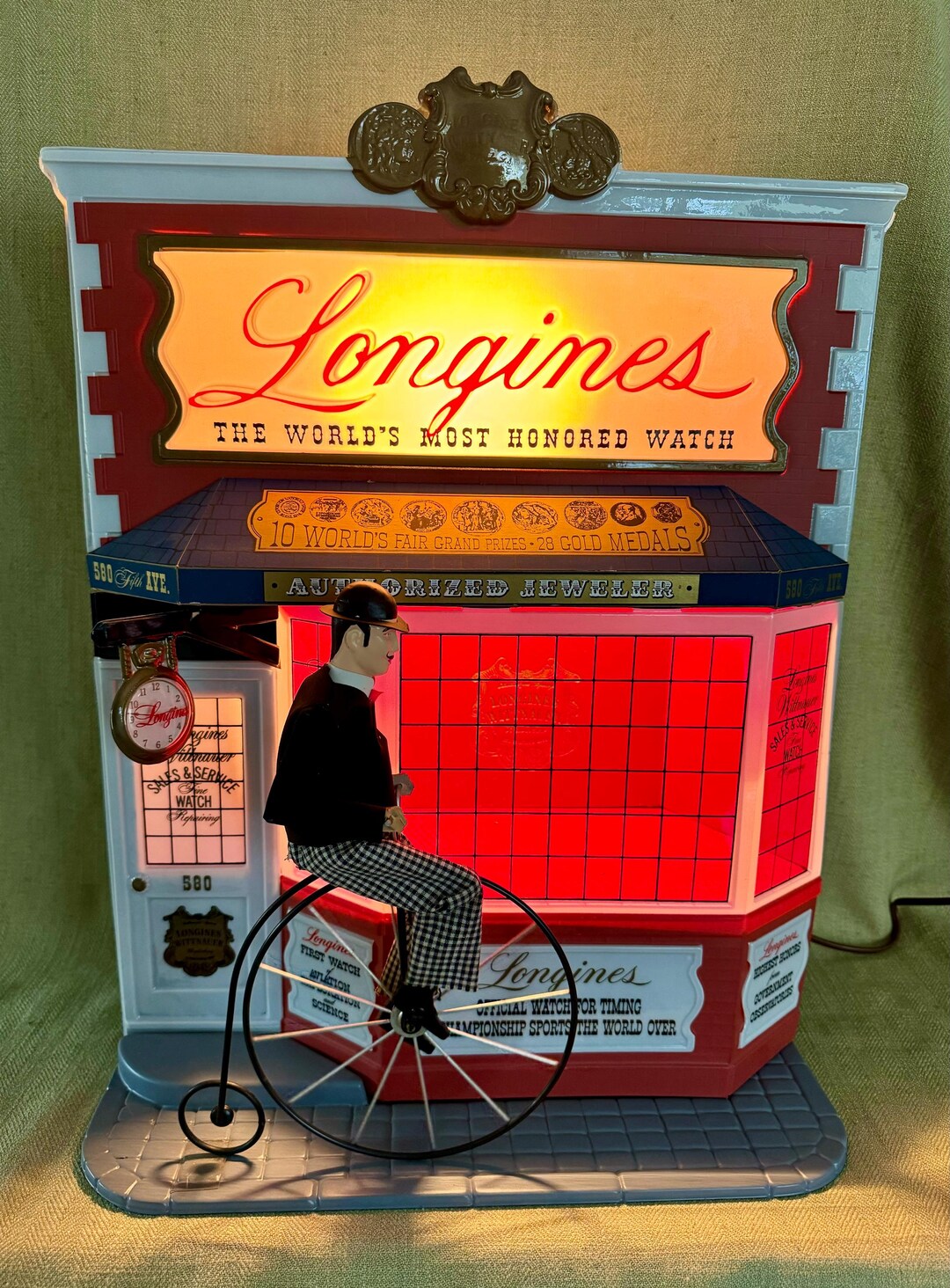 Vintage Longines Watch 5th Ave Automaton Window Display With Penny ...