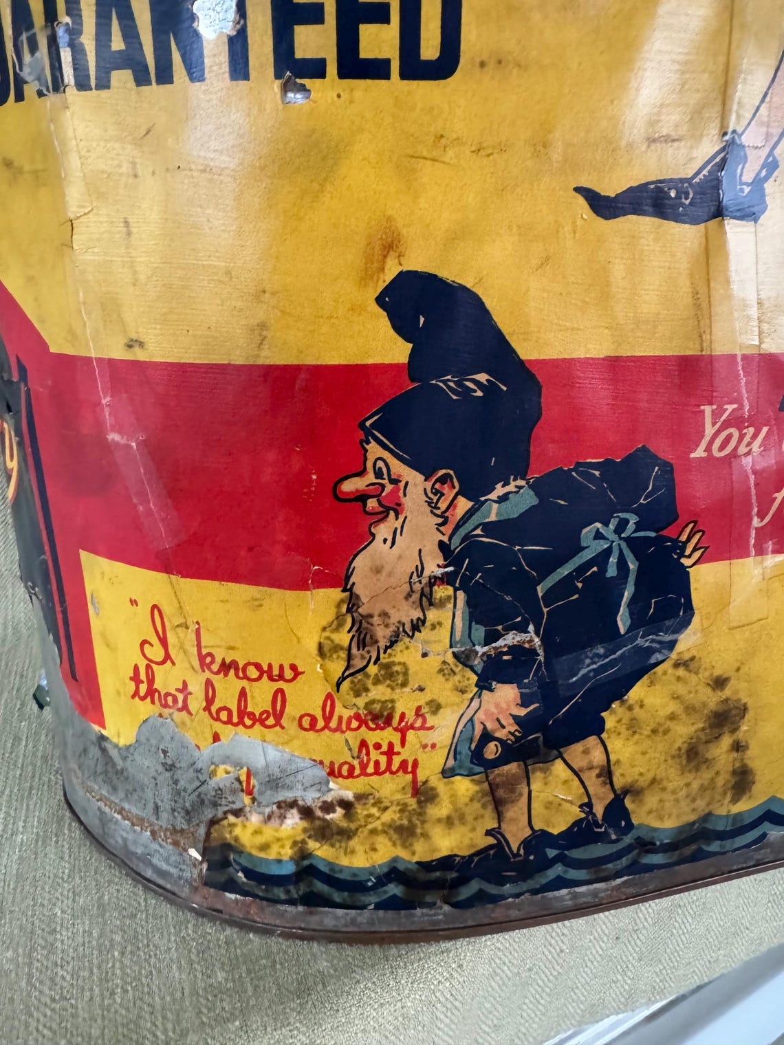 Gnome Cooker….original Cream City Zinc Boiler With Gnome Label, 1920’s ...