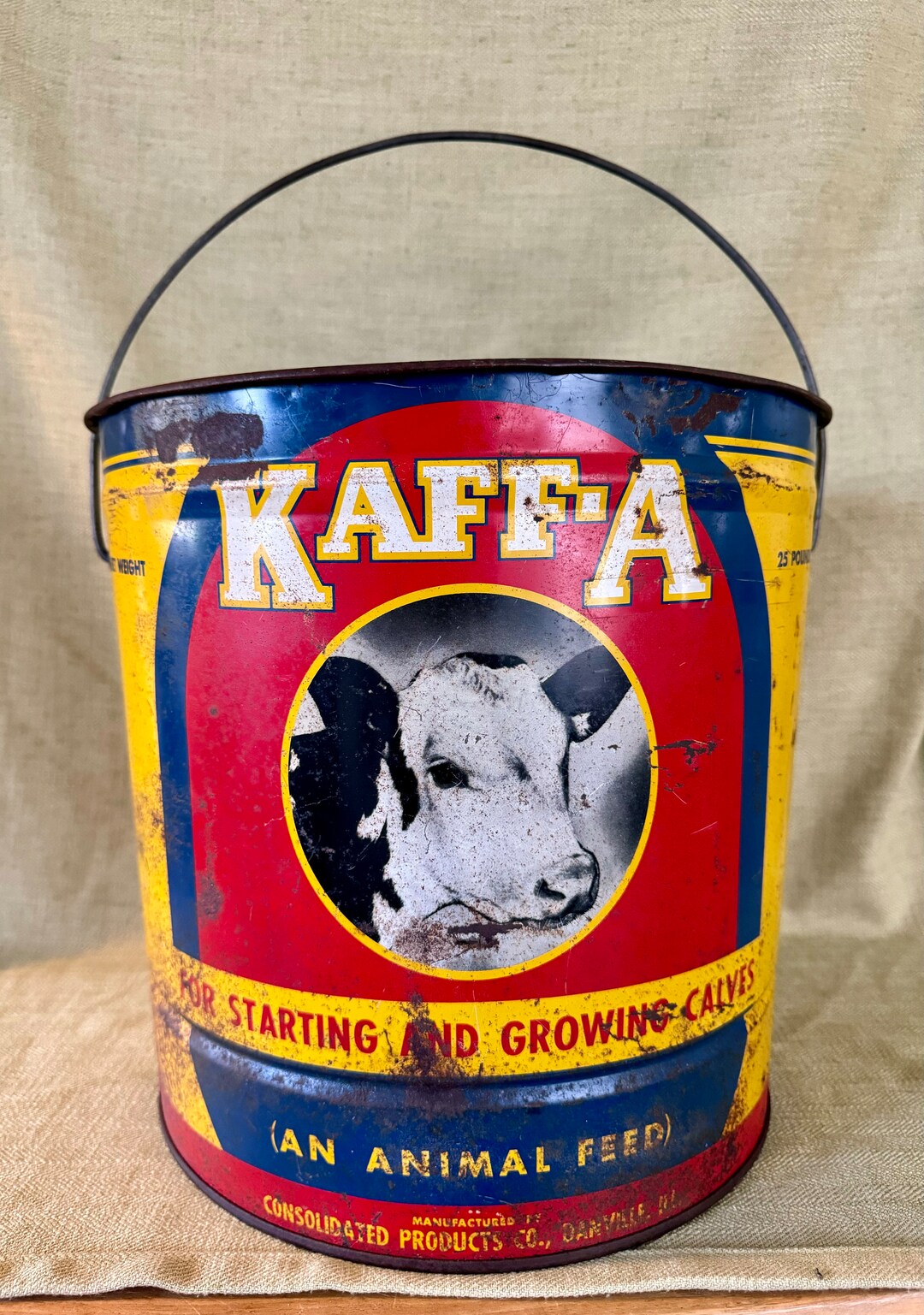 Kaffa Farm Calf Feed Pail With Great Graphics - Etsy