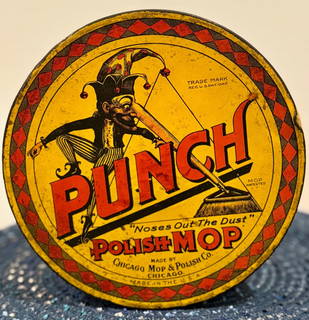 Early 1900’s Punch Mop Tin - Etsy