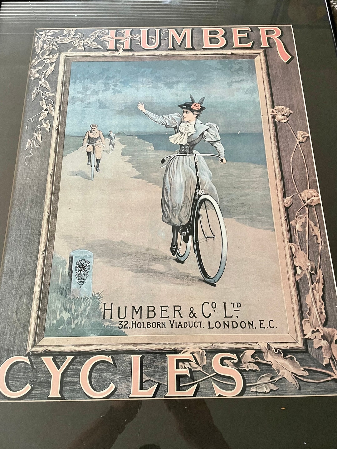 Wonderful Humber Bicycles Framed 1890’s Advertising Print - Etsy